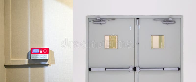 Close Up Security ID Card Scanning Access Control System Box To Open ...