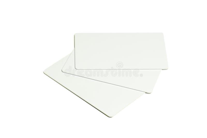 RFID White Cards on Countertop Stock Image - Image of radiofrequency ...