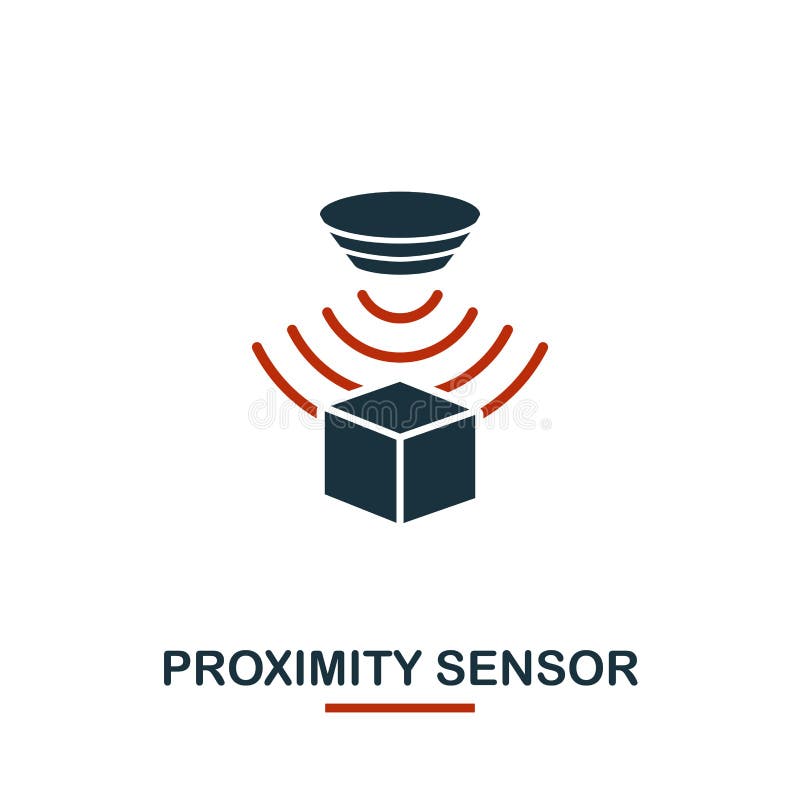 Proximity Sensor Icon From Sensors Icons Collection Creative Two Colors Design Symbol Proximity