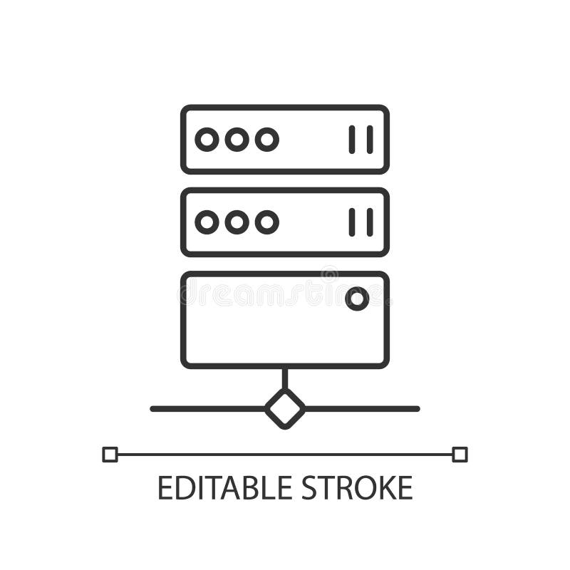 Linear Proxy Server Icon From Internet Security And Networking Outline Collection Thin Line