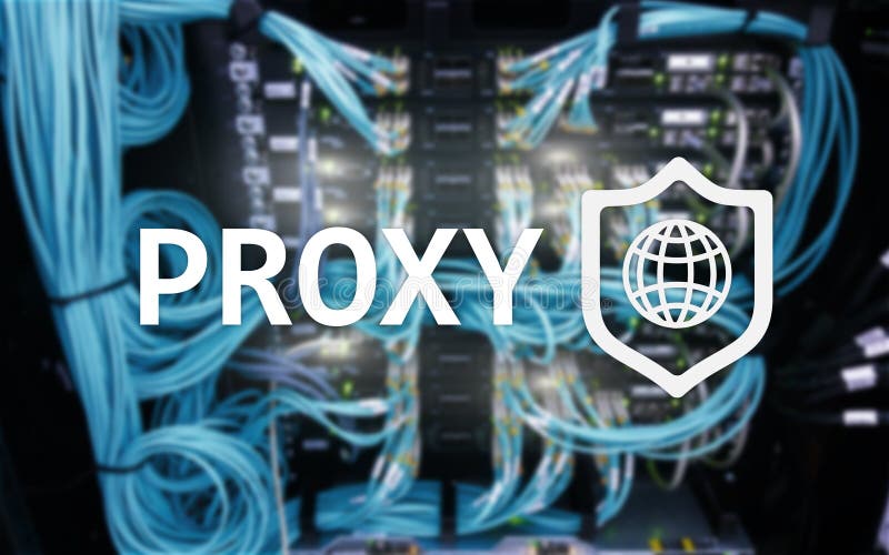 Proxy-Server, VPN, Virtuelle Private Netztechnik Abstrakter Hintergrund ...