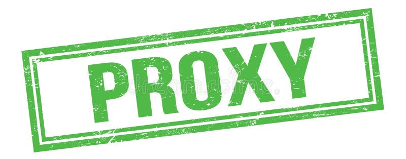 PROXY Text on Green Grungy Vintage Stamp Stock Illustration ...