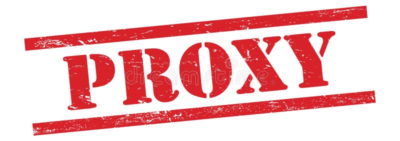 PROXY Text on Red Grungy Lines Stamp Stock Illustration - Illustration ...
