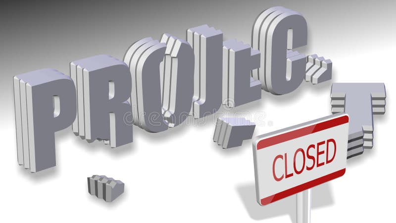 Proyecto fallado stock de ilustración. Ilustración de derrumbamiento ...