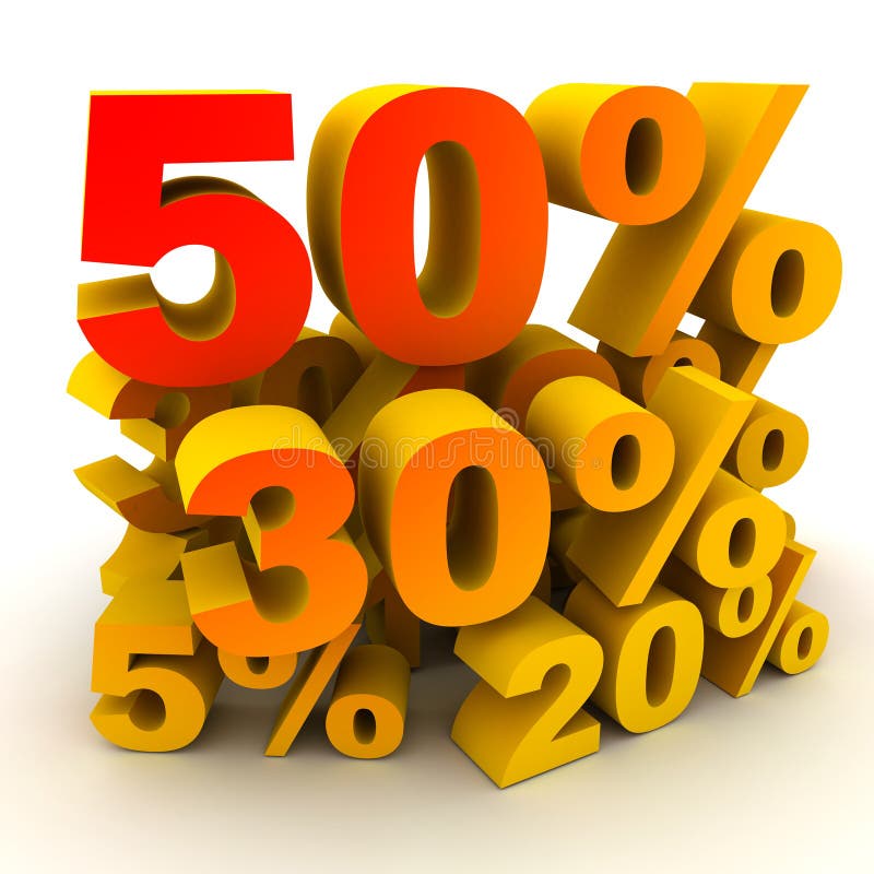 Prozente stock abbildung. Illustration von verkauf, kaufen - 15325993