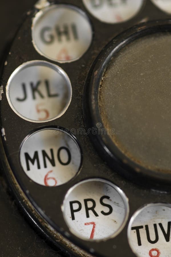 PRS - Close Up Rotary Dial Phone Stock Image - Image of closeup, rotary ...