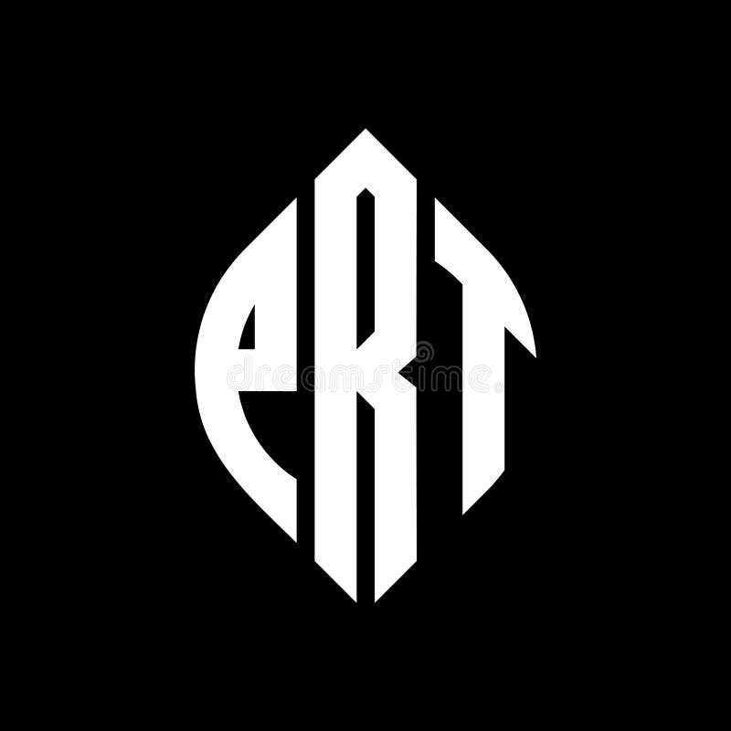 PRT Circle Letter Logo Design with Circle and Ellipse Shape. PRT ...