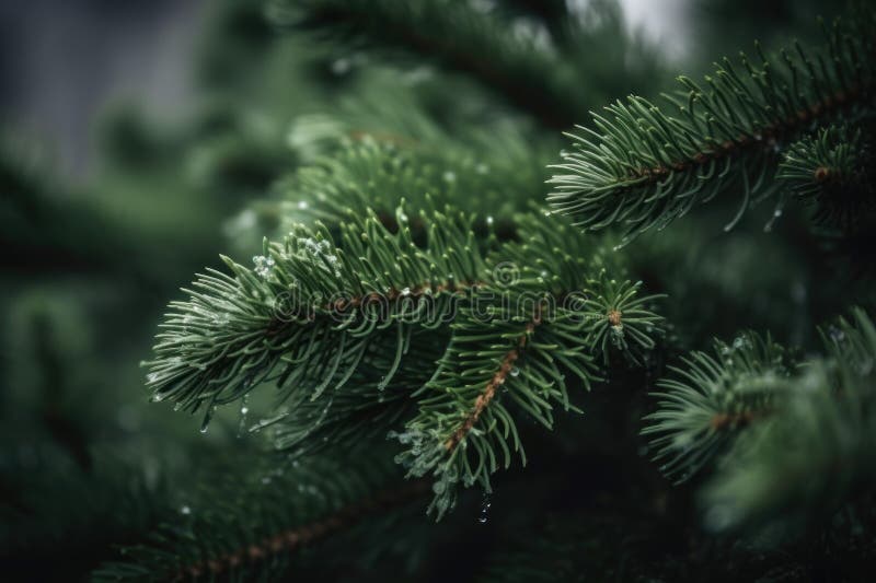 Pruce Pine Branches. Generate Ai Stock Illustration - Illustration of ...