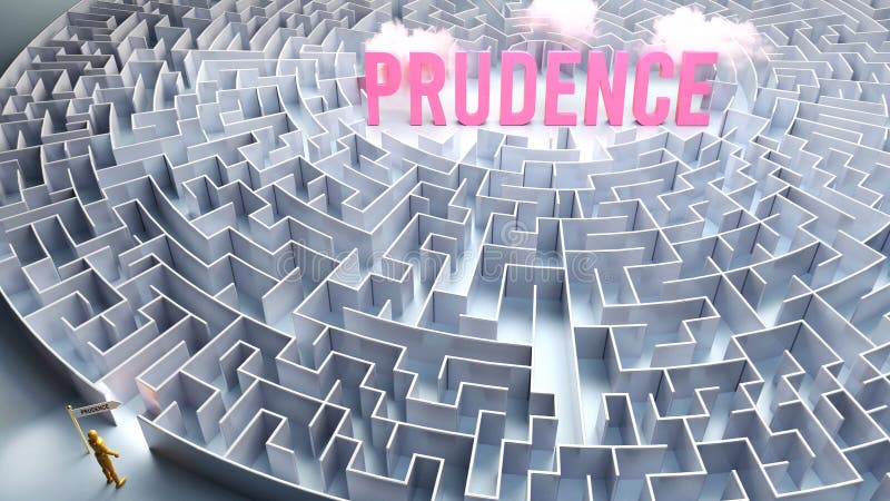 Prudence and a Difficult Path To it Stock Illustration - Illustration ...