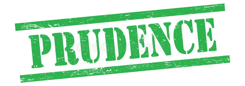 PRUDENCE Text on Green Grungy Lines Stamp Stock Illustration ...