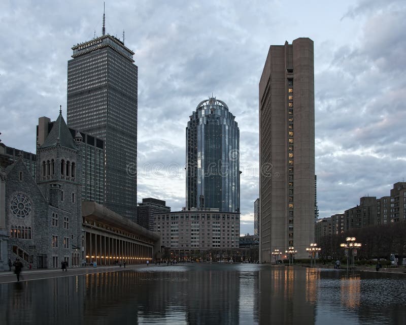 Prudential Center in Back Bay, Boston Stock Photo - Image of skyscraper ...