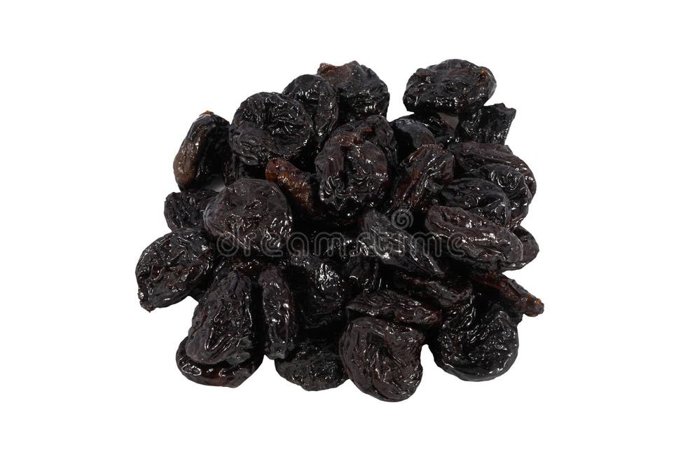 Prugne secche fotografia stock. Immagine di bianco, sfondo - 12724524