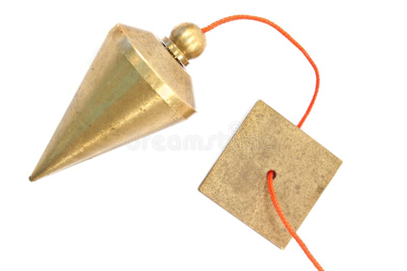 Chumbada De Prumo De Bronze Ou Prumo a Prumo Imagem de Stock - Imagem ...