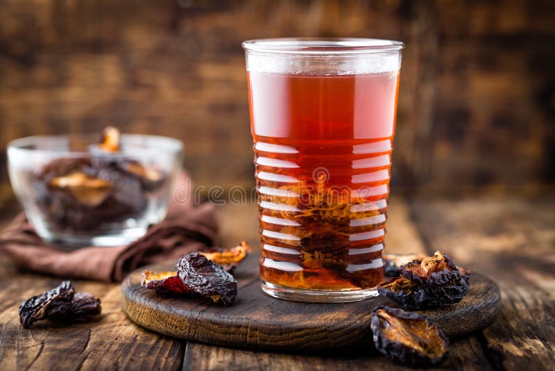 Prune Drink, Dried Plums Extract, Fruits Beverage Stock Image - Image ...