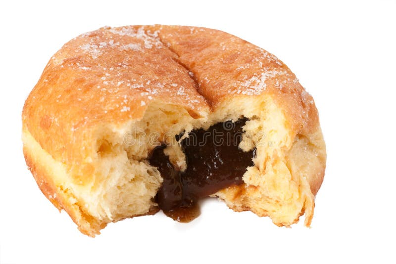 Prune filled Paczek stock photo. Image of bake, sugar - 8327464