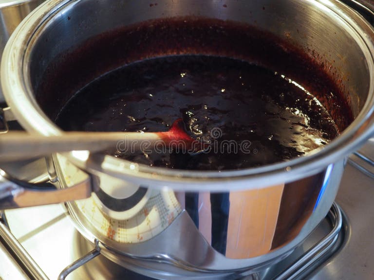 Prune fruit jam stock image. Image of plum, wooden, fruit - 123318677