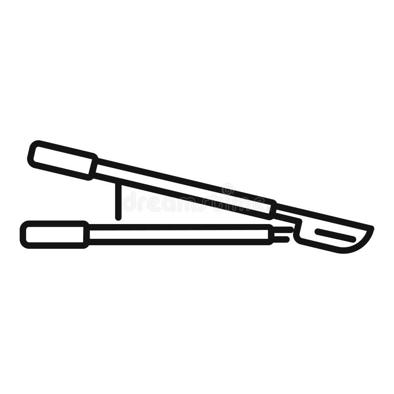 Pruning Device Icon Outline Vector. Garden Work Trim Stock Vector ...