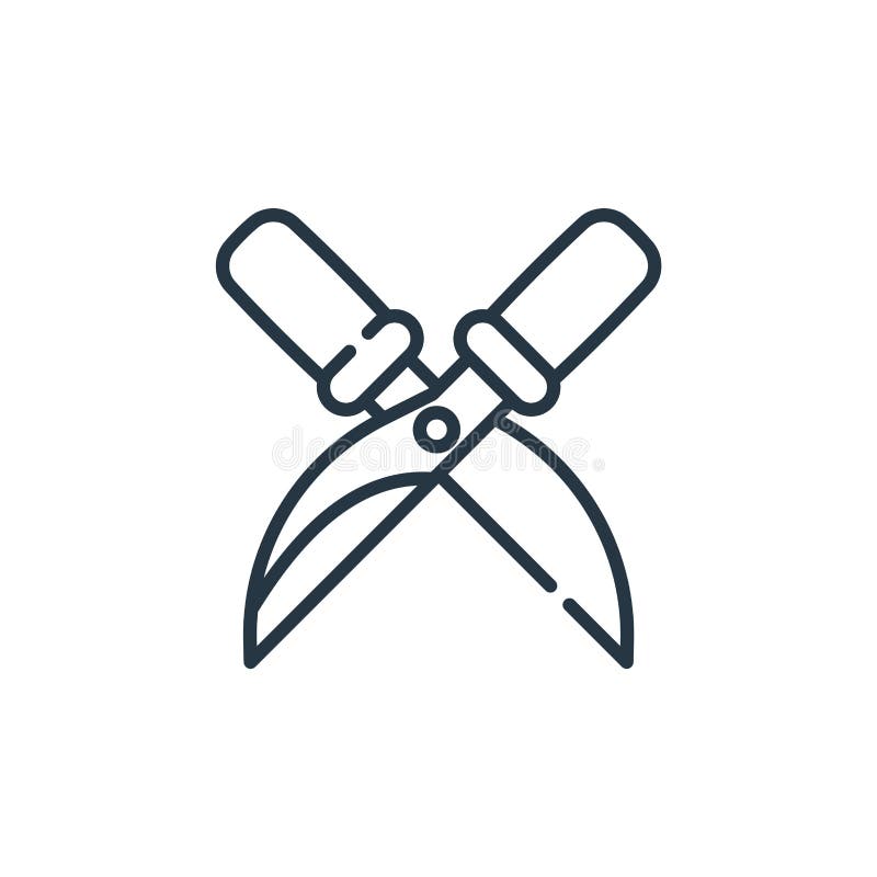 Pruning Shears Icon Vector from House Plant Concept. Thin Line ...