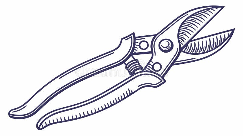 Pruning Shears Tool Icon, Garden Maintenance Vector, Vector Design Generative AI Stock ...