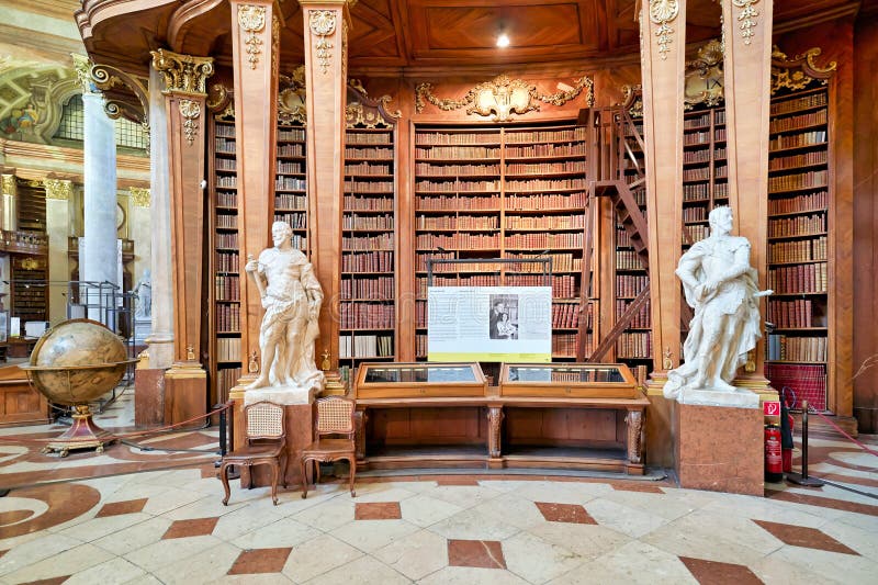 The Prunksaal, Center of the Old Imperial Library Inside the Austrian ...