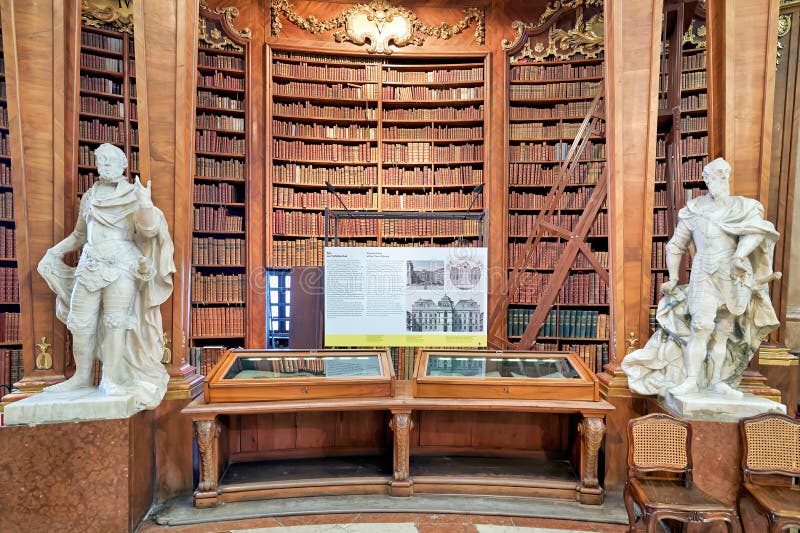 The Prunksaal, Center of the Old Imperial Library Inside the Austrian ...