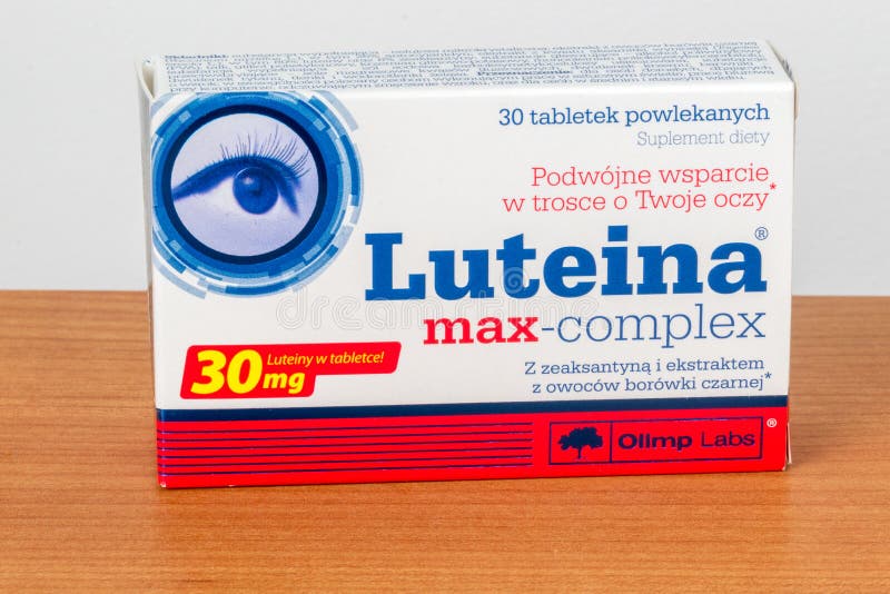 30 Tabs of Luteina Max-complex Editorial Stock Photo - Image of health ...