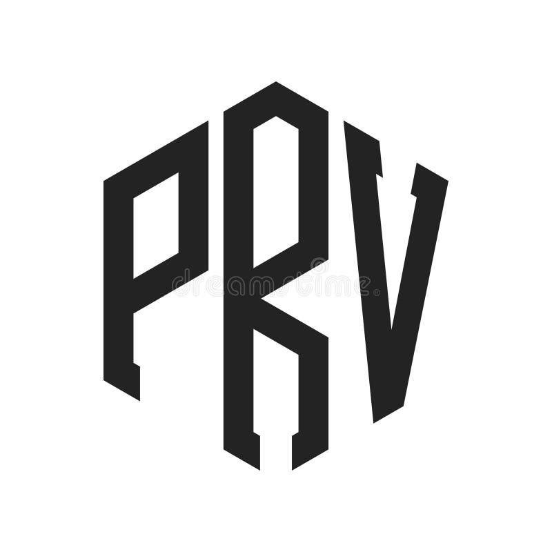PRV Logo Design. Initial Letter PRV Monogram Logo Using Hexagon Shape ...