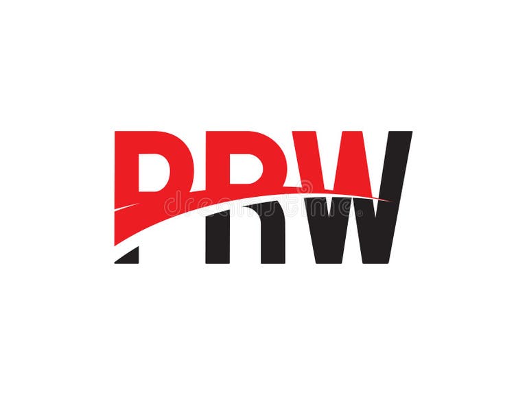 PRW Letter Initial Logo Design Vector Illustration Stock Vector ...