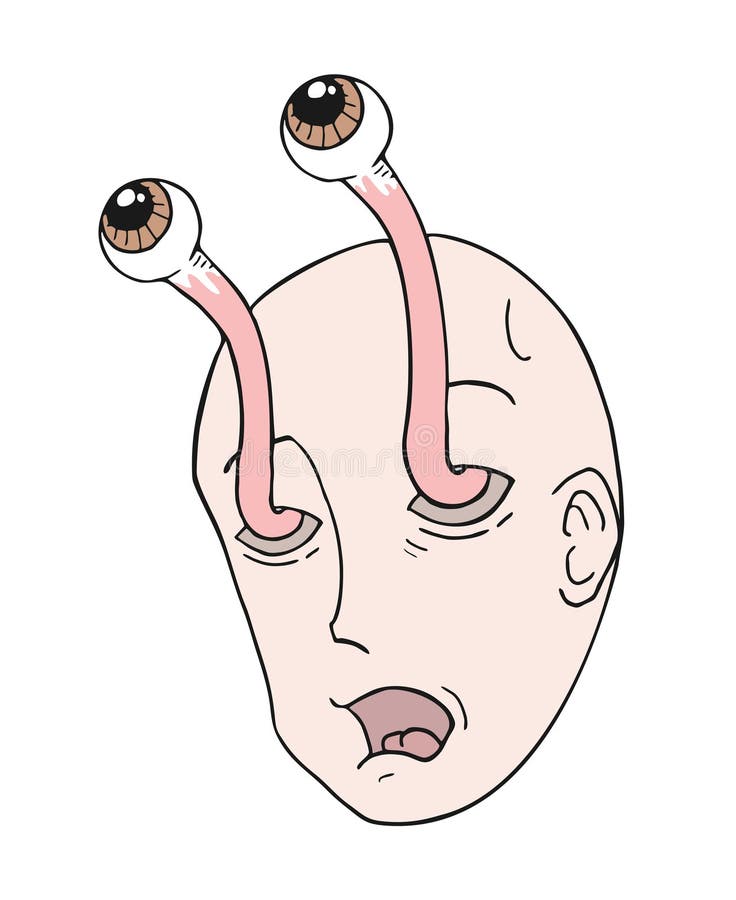 Prying eyes draw stock vector. Illustration of curiosity - 273262345