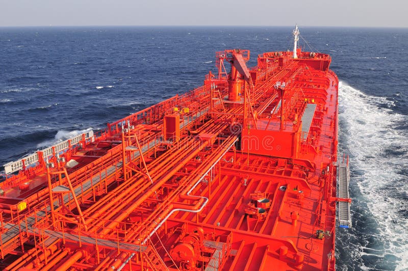 Przewoźnika Ropy Naftowej Statku Tankowiec Obraz Stock - Obraz złożonej ...