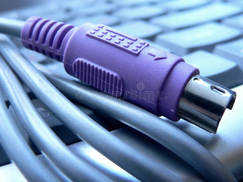 Ps/2 keyboard connector stock image. Image of component - 263427