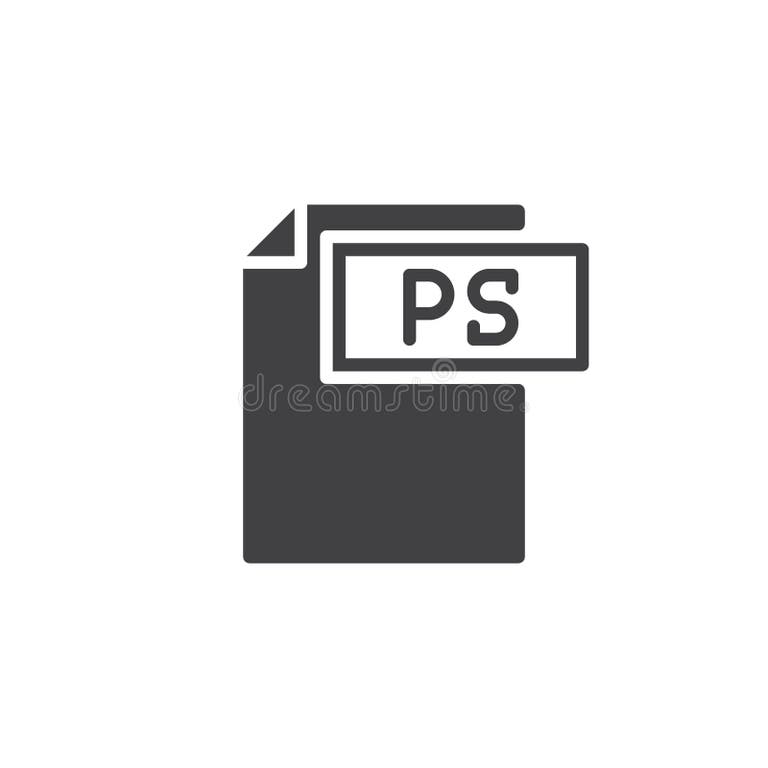 Ps Format Document Icon Vector Stock Vector - Illustration of concept ...