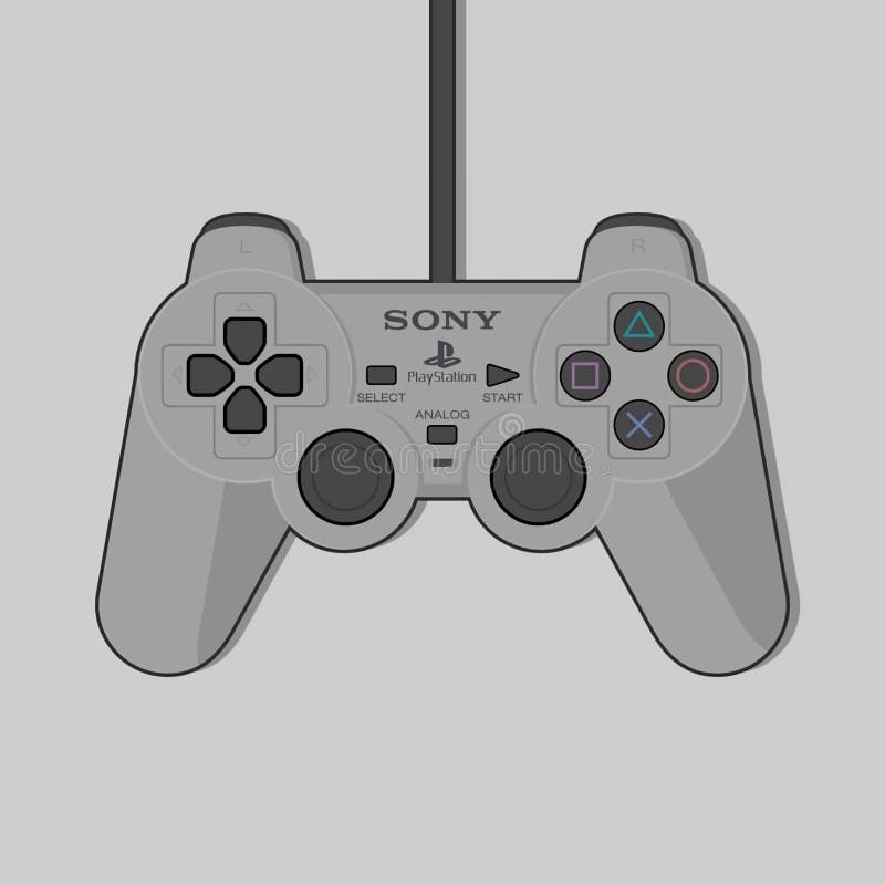 Playstation 1 Controller Drawing