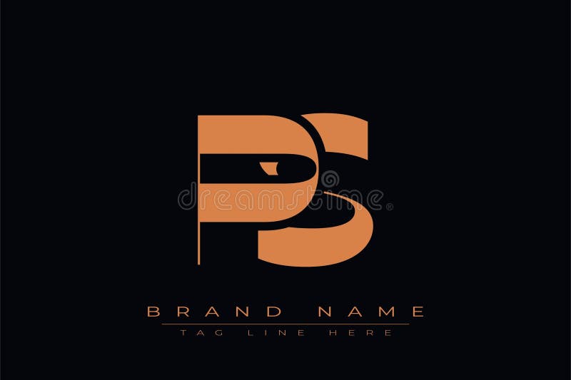 PS Initial Letter Logo Design Stock Illustration - Illustration of ...