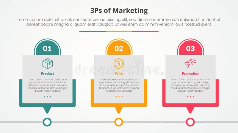 Timeline Set of Point Infographic with Outline Circle Up and Down and 4 ...