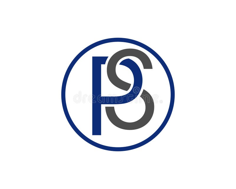 Ps sp logo template 1 stock vector. Illustration of technology - 302149480