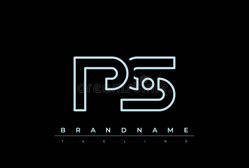 PS Technology Letter Logo Template Stock Vector - Illustration of ...