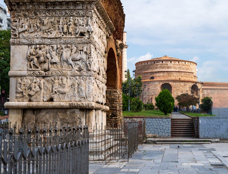 Roman Rotunda Thessaloniki stock image. Image of undefined - 342882797
