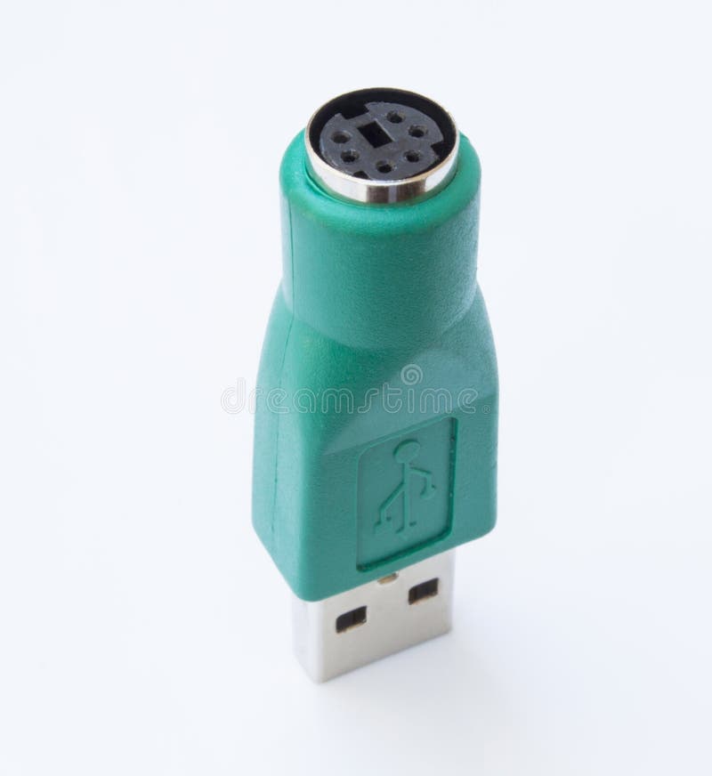 PS2 to USB adaptor stock image. Image of closeup, communication - 51659411