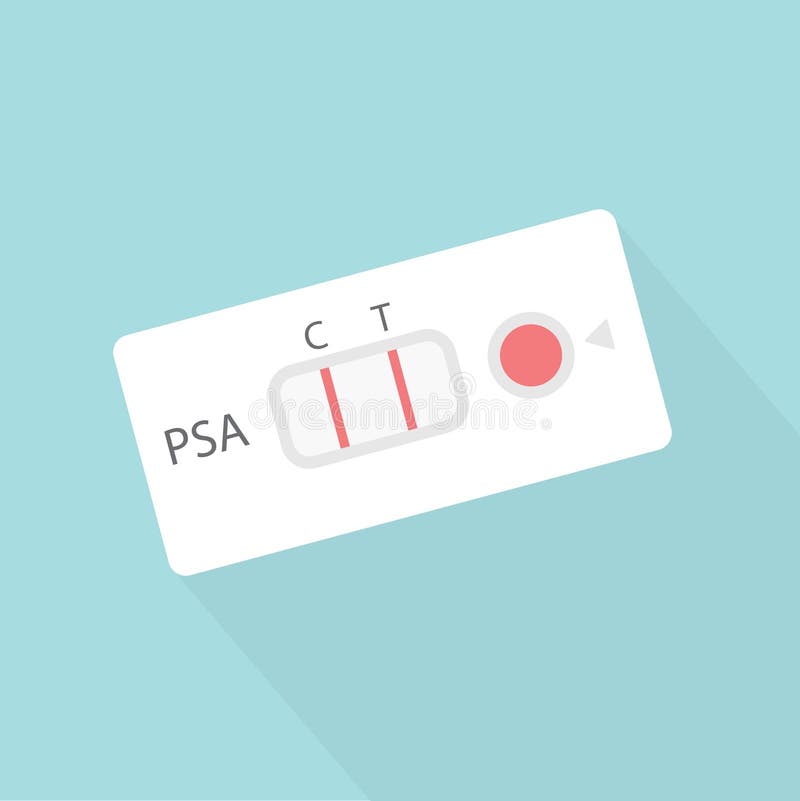 PSA Prostate-Specific Antigen Positive Result Rapid Test Stock Vector ...