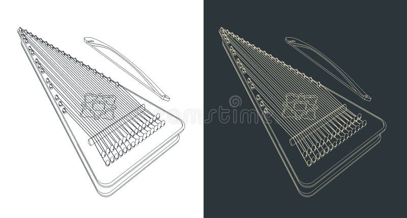 Psaltery Instrument Illustrations Stock Vector - Illustration of symbol ...