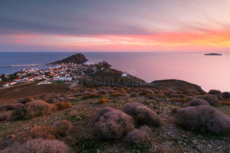 Psara island stock photo. Image of greece, colorful - 142838930