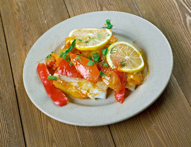 Psari Plaki stock image. Image of fish, health, meal - 83289045