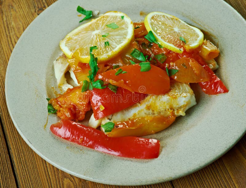 Psari Plaki stock image. Image of fish, health, meal - 83289045