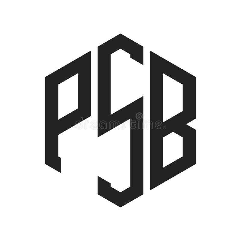 PSB Logo Design. Initial Letter PSB Monogram Logo Using Hexagon Shape ...