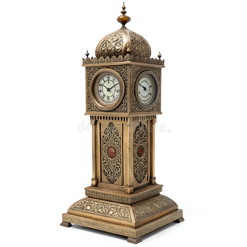 PSD Arabian Clock stock illustration. Illustration of arabic - 357458128