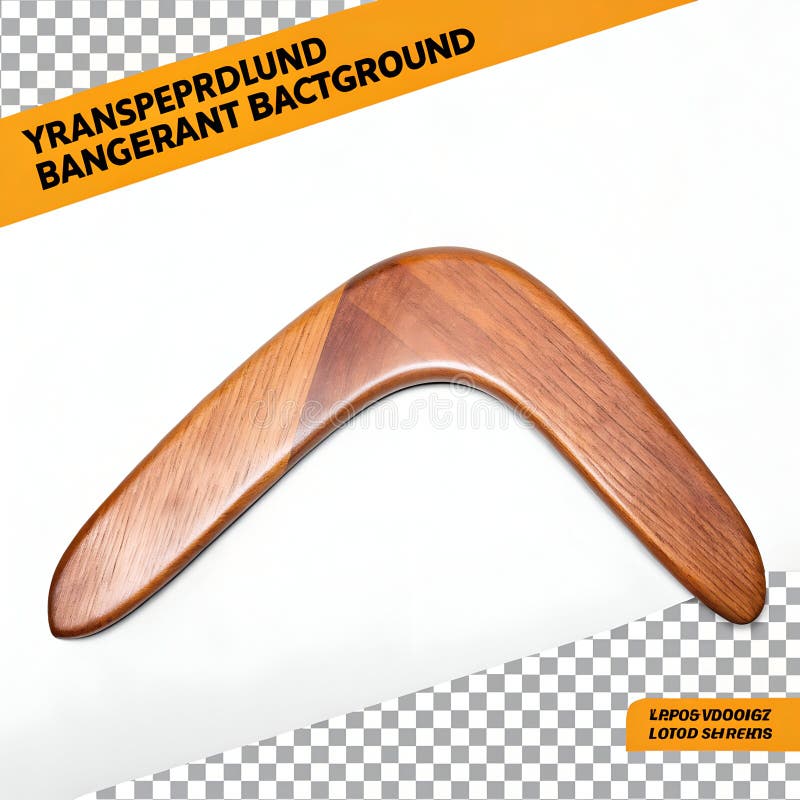 PSD of a Boomerang on a Transparent Background Isolated on White ...