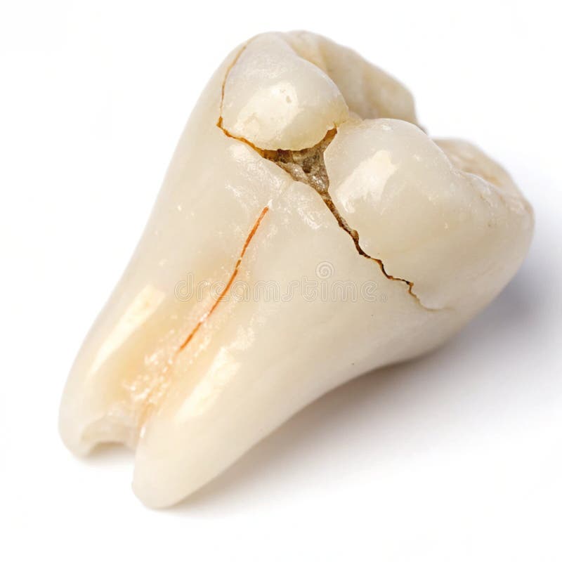 PSD Broken Tooth on Transparent Background Stock Illustration ...