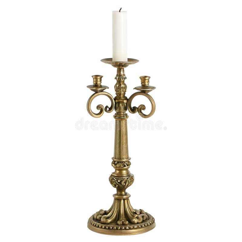 PSD of a Candlestick on a Transparent Background Isolated on White ...