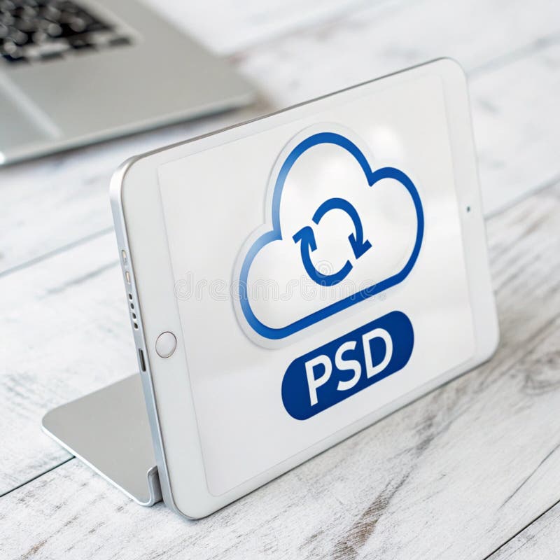 PSD Cloud Synchronization Isolated on Transparent Background Stock ...